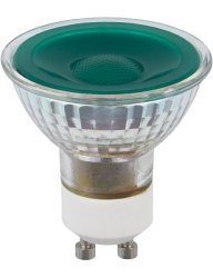 LED GU10 MR16 Glass 50x54 230V 5W 38° AC Green Dim - | Schiefer